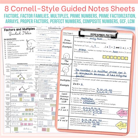Factors And Multiples Prime Composite Numbers PowerPoint Presentation Notes Teaching Resources