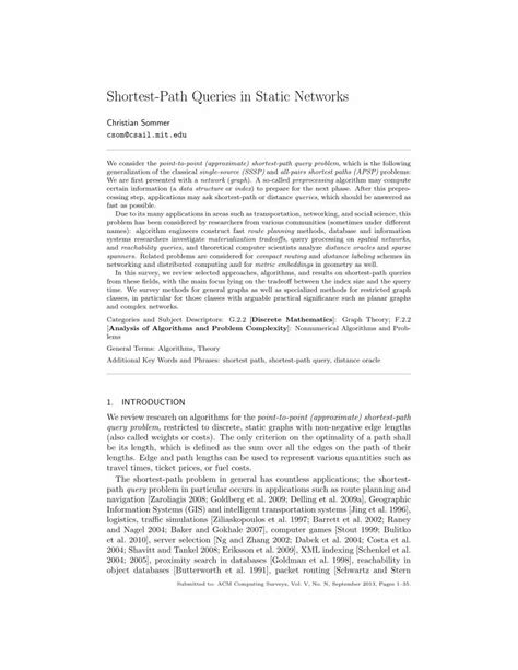 pdf shortest path queries in static networks dokumen tips