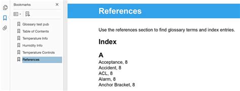 Include Index Title In Pdf Bookmarks