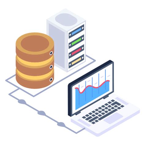 Data Server Generic Isometric Icon