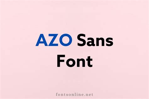 Azo Sans Font [download] Fonts Online Blog