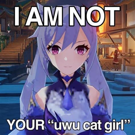 Yeah Shes Not Your Uwu Cat Girl Gadis Animasi Animasi Penyakit