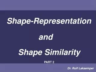 PPT Rotation Invariant Spherical Harmonic Representation Of D Shape Descriptors PowerPoint