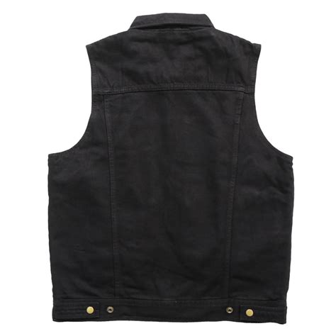 Denim Vest Carry Conceal Black Shirtsnthingsaz