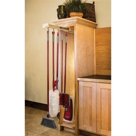 Rev A Shelf GLD W22 SC 7 22 Inch Depth Glideware Pull Out Base Cabinet Organizer With 7 Hooks