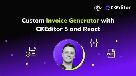 how to build a custom invoice generator with ckeditor 5 step by step