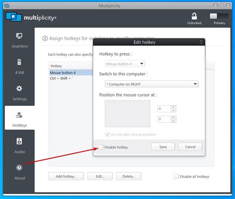 multiplicity blocking keystrokes for hotkeys even when hotkey is