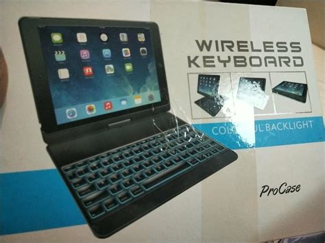 Procase Wireless Keyboard Case Mobile Phones Gadgets Mobile Gadget Accessories Cases