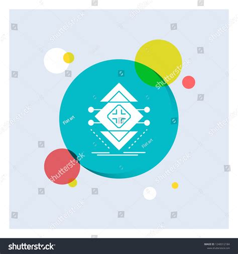 computing data infrastructure science structure white stock vector