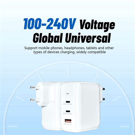 Buy Wholesale China Popular High Quality Eu W Gan Usb A C Charger Power Adapter At Usd