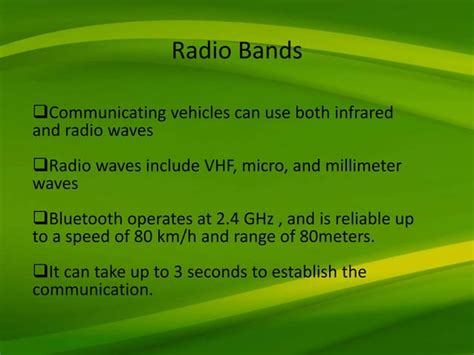 Inter Vehicle Communication Pptx Auto Technology Automotive