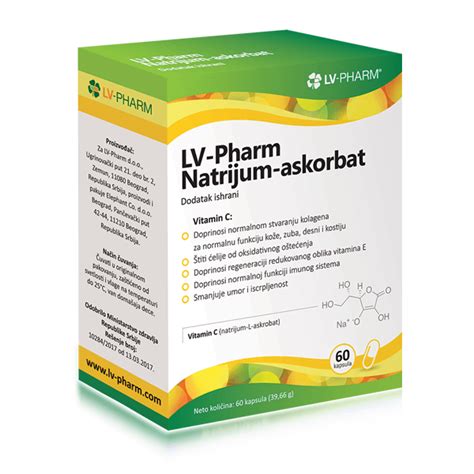 Natrijum askorbat - u kapsulama (60 komada) - LV Pharm