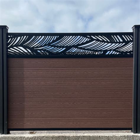 Composite Woodgrain Fence Trellis Leaf Shop Online