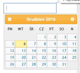 Krzysztof Sedek Blog Customize Jquery Datepicker And Its Integration In Adf