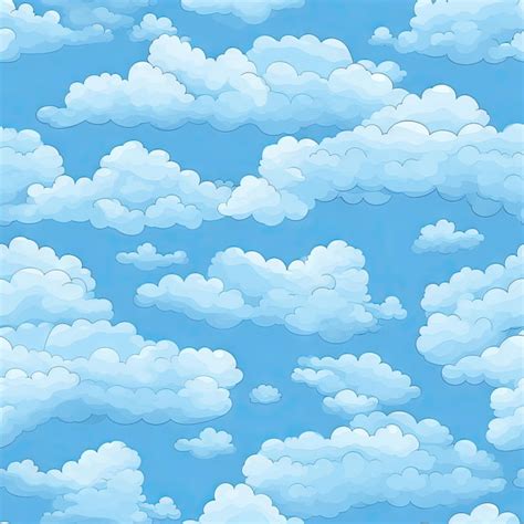 Premium Photo Seamless Pattern Cloud