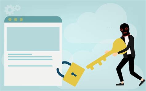 Premium Vector Image Illustration Of A Hacker Trying To Break Security