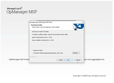 Installation Of Opmanager Msp