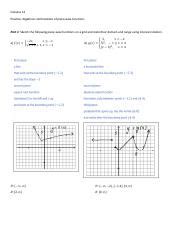 Sketching Piecewise Functions: Domain, Range & Algebraic | Course Hero