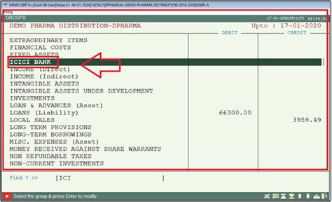 How To Modify Account Group In Marg Software