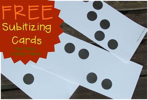 Free Printable Subitizing Cards Totally Free Printables