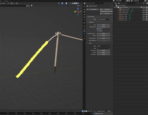 please help running particles along a curve guide not working in one