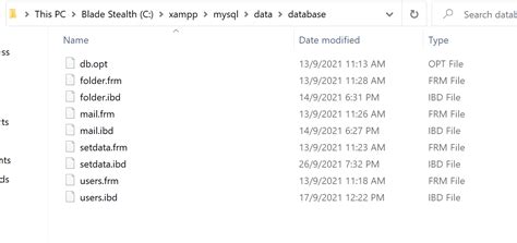 Export Table From Xampp Mysql From File Directory Stack Overflow