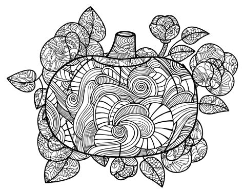 Premium Vector Pumpkin Mandala Style Coloring Page
