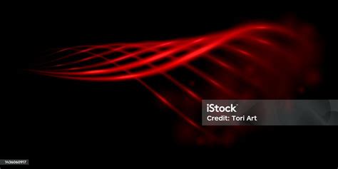 보케 효과가있는 붉은 빛 광선 따뜻하고 뜨거운 공기 흐름 적외선 효과에 대한 스톡 벡터 아트 및 기타 이미지 적외선 효과 라디에이터 테크놀로지 Istock