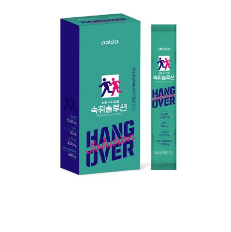 Hangover Solution 20g 070oz 1box 10pcs Stick Jelly Easy To Carry