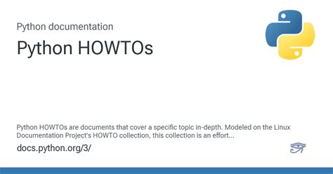 python howtos — python 3 13 7 documentation