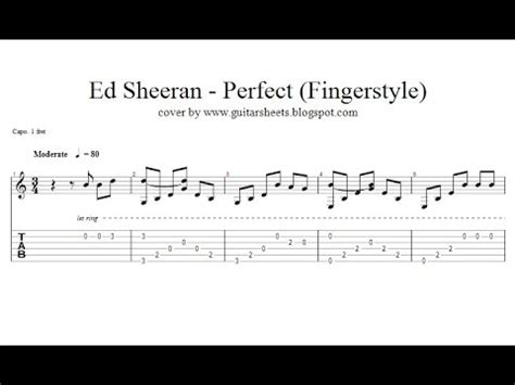 Ed Sheeran Perfect ♫ Easy Guitar Fingerstyle Lesson ♫ With Notes