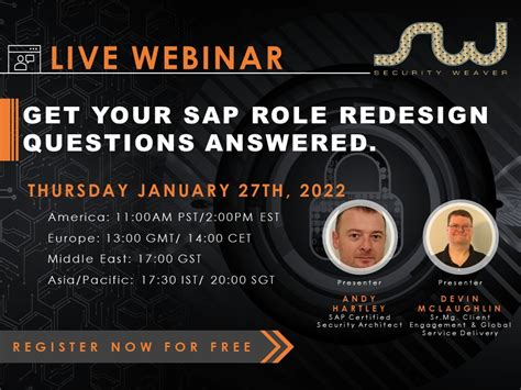 What Are The Indicators That It Is Time To Redesign Your Sap Role Catalog Join Us For A Special