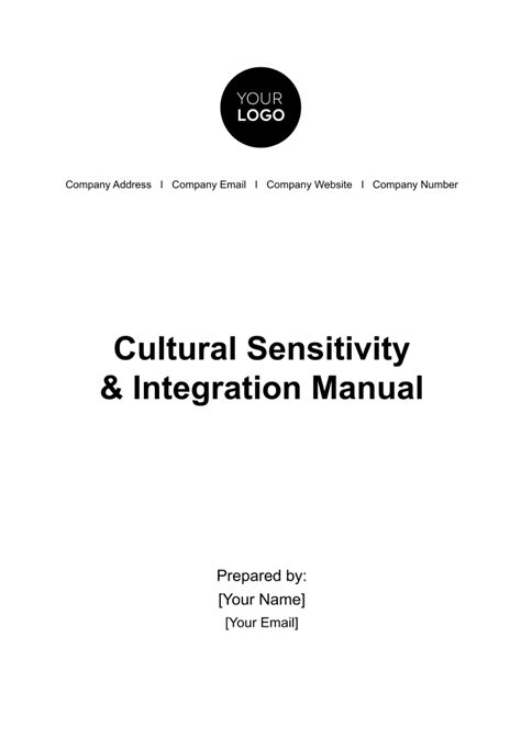Free Cultural Sensitivity And Integration Manual Hr Template To Edit Online