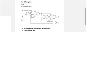 Solved Projeet Description Parti For The Following Cru Ch1