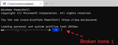 Broken Icons Font In Windows Terminal Super User