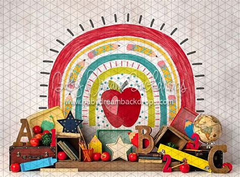 Abc Rainbow Bs Rainbow Fabric Backdrop Abc