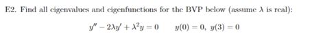 solved e2 find all eigenvalues and eigenfunctions for the