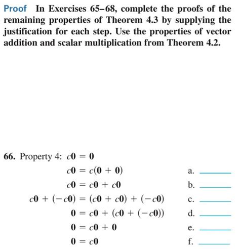 Solved Proof In Exercises Complete The Proofs Of The Chegg