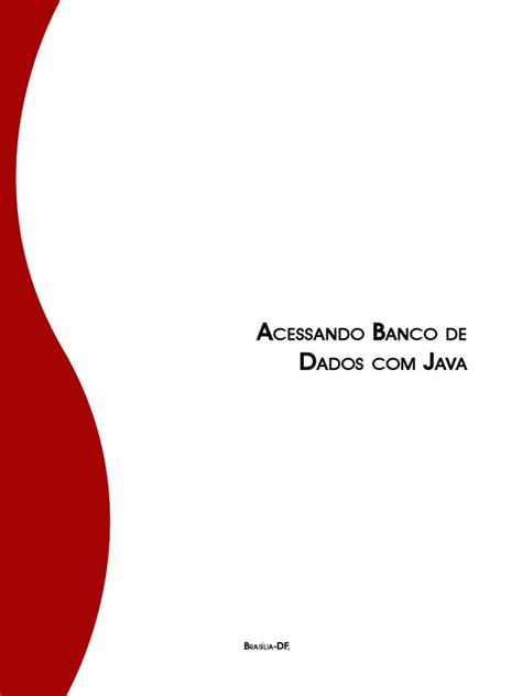 acessando banco de dados com java final pdf pdf sql classe