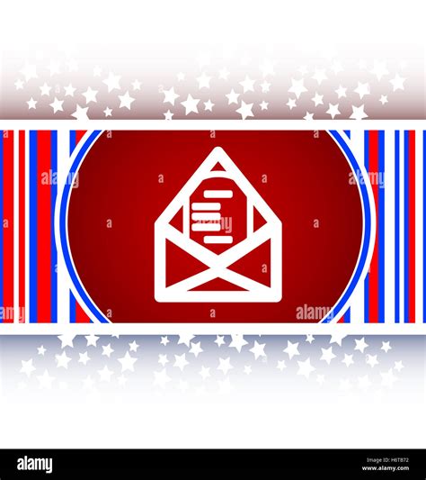 Mail Envelope Icon Web Button Stock Photo Alamy