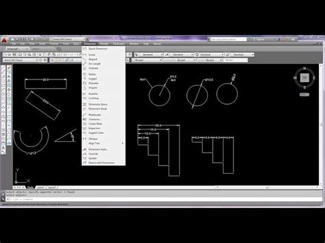 فیلم آموزشی چگونه از نوار ابزار ابعاد در اتوکد استفاده کنیم؟ فیلم
