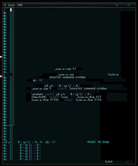 Cygwin Vim Looks Very Weird When Using Chcp 65001 Vi And Vim Stack