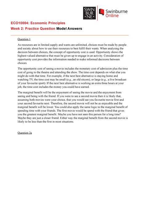 eco10004 practice questions model answers week2 eco10004 economic