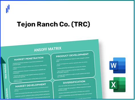 Tejon Ranch Co Trc Analyse De La Matrice Ansoff Dcf Swot Canvas Pestel Bcg Editable