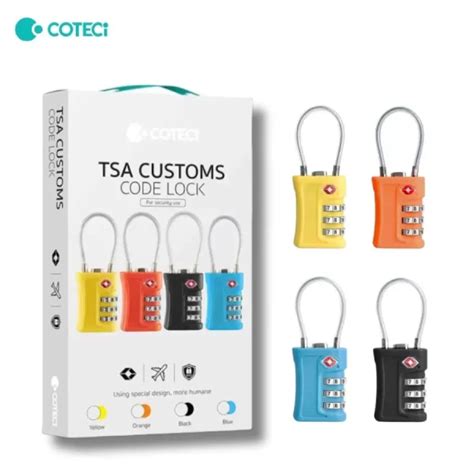 Coteci Tsa Customs Code 3 Digit Combination Lock Black Color Dropshop 20 Drop Shipping