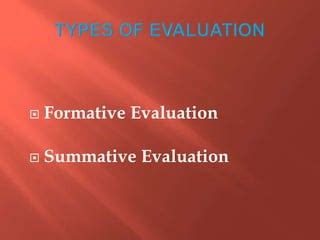 Formative Summative Evaluation PPTX