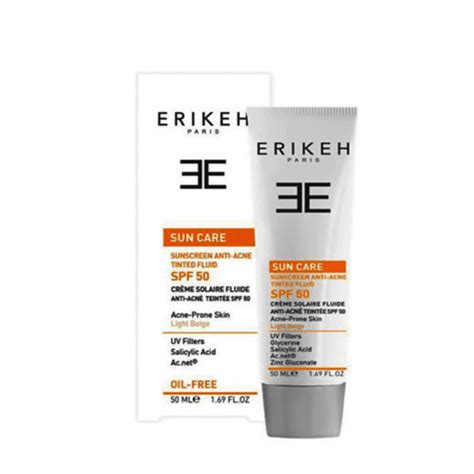 کرم ضد آفتاب فاقد چربی ضد جوش اریکه بژ روشن Spf50 حجم 50 میل دواسنتر