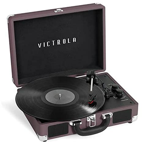 Tocadiscos Portátil Victrola Vintage Con Bluetooth Y Altavoces Integrados Tres Velocidades