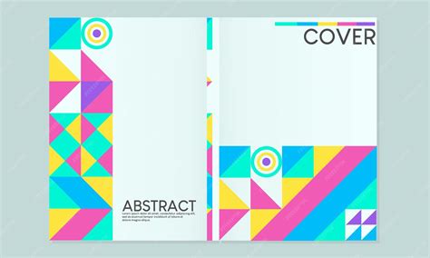 Premium Vector Bauhaus Poster Design Modern Abstract Swiss Geometric Pattern Cover Template