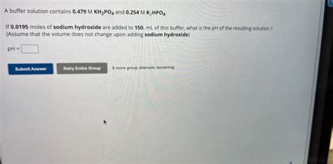 Solved A Buffer Solution Contains MKH PO And Chegg Com